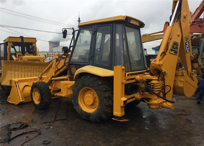 Orijinal Boya Kullanılmış Traktör Ön Uç Yükleyiciler JCB 3CX İkiz Dişli ...